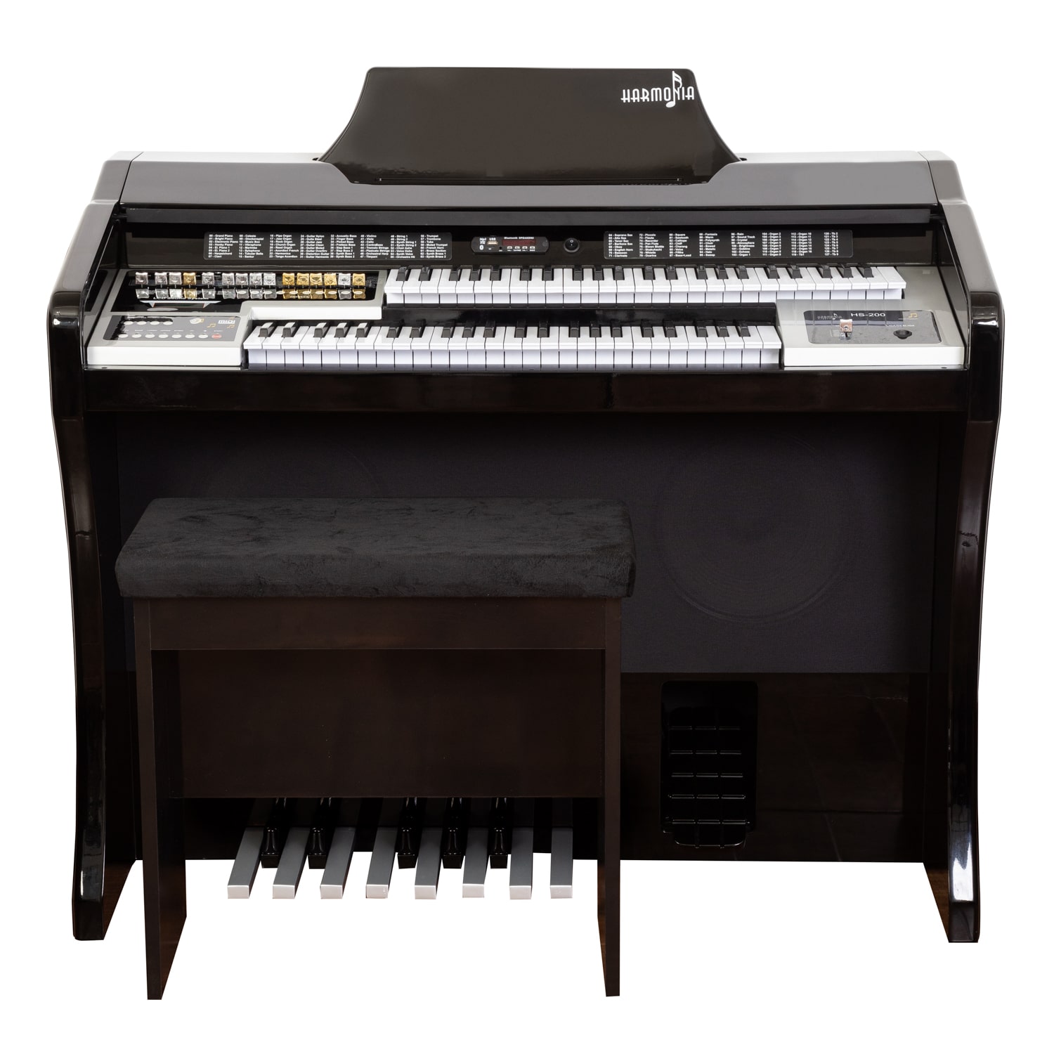 ORGÃO HARMONIA HS 200 SUPER PRETO BRILHO - Nobrissimos Mu...
