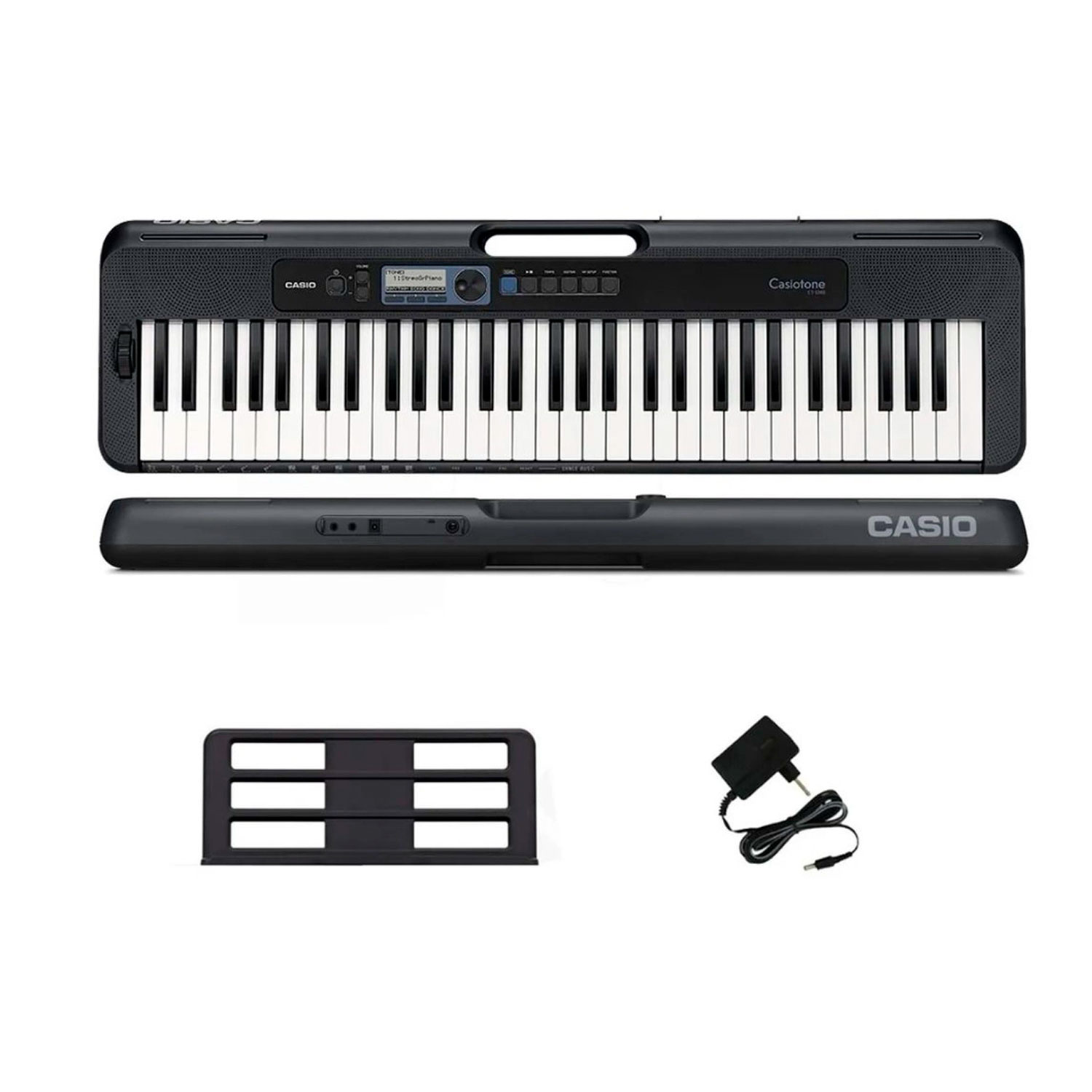 TECLADO CASIO CTS 300 PRETO - Nobrissimos Music Center